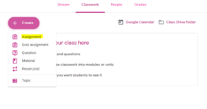 How to Create an Assignment in Google Classroom - Vibrant Teaching